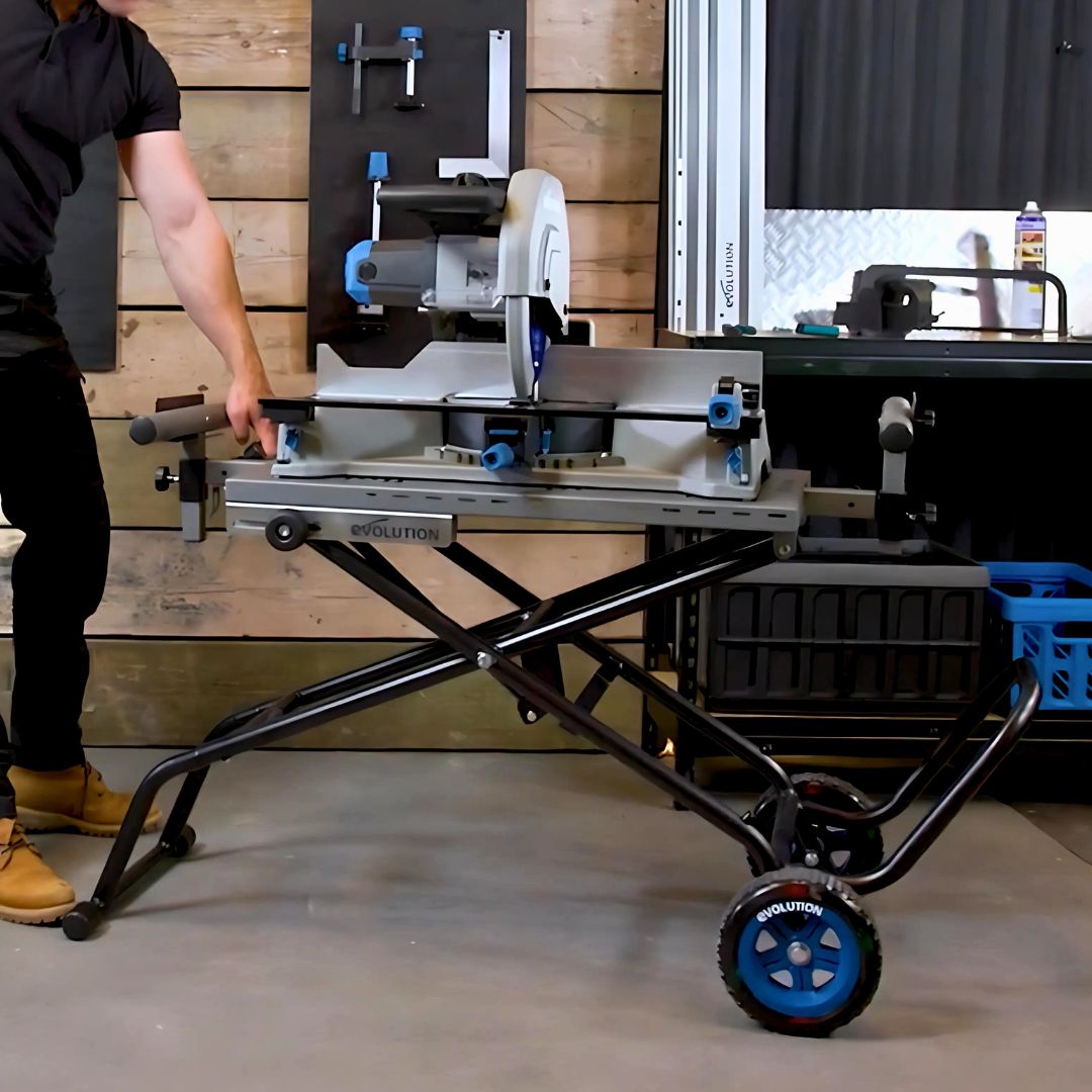 Scies à tronçonner et scies à onglet pour métal — Evolution Power Tools SAS