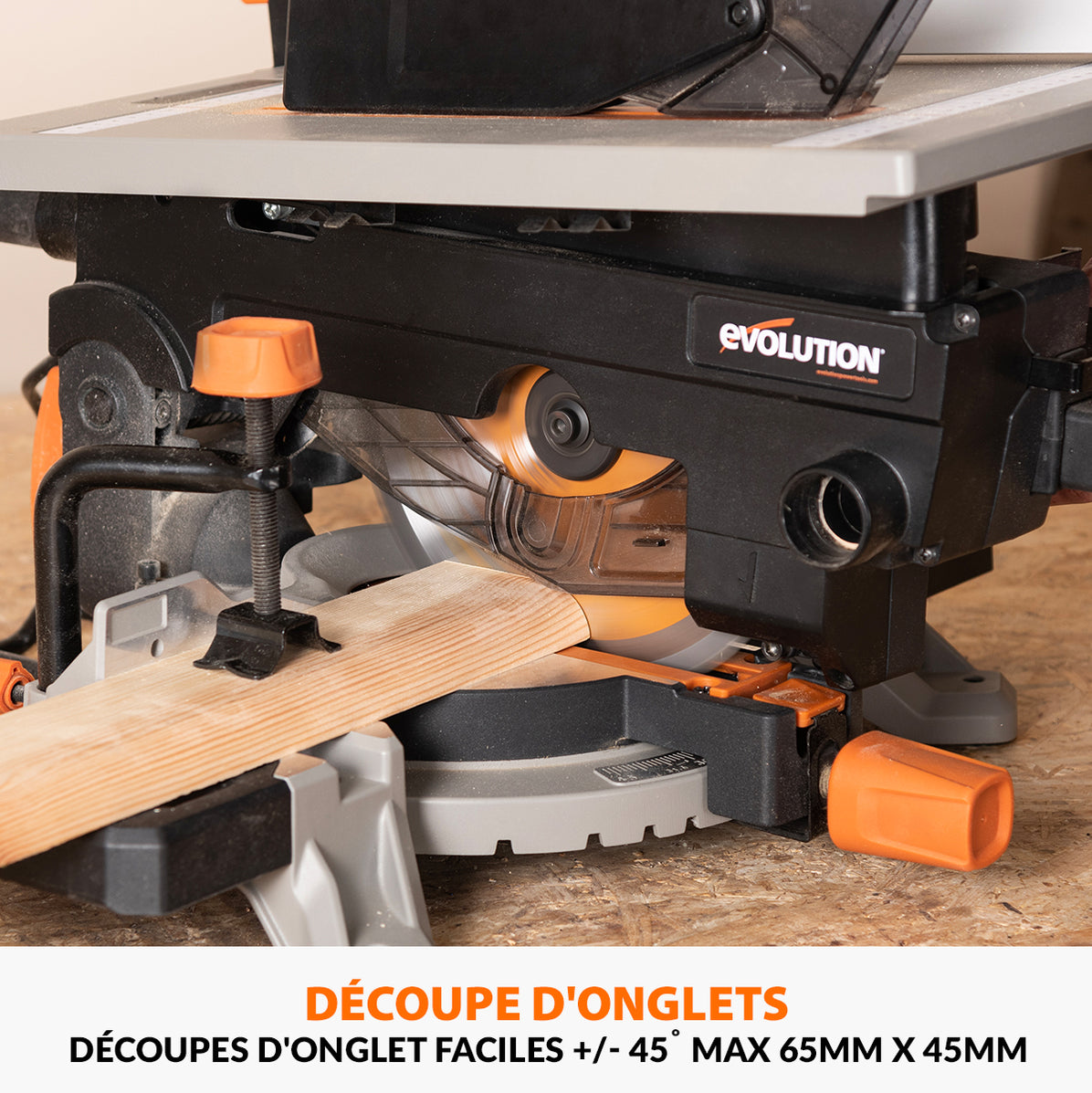 Pack Evolution : Scie à onglet avec table 210mm Evolution R210MTS-G2 2 ...
