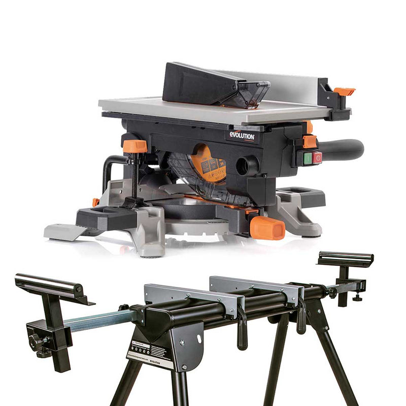 Pack Evolution : Scie à onglet avec table 210mm Evolution R210MTS-G2 2 — Evolution Power Tools SAS