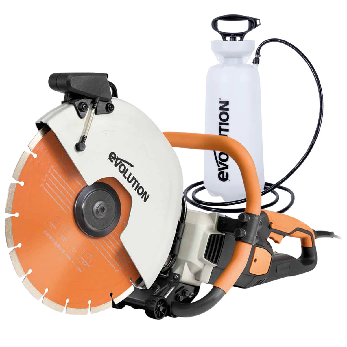 Pack Evolution : Scie à béton électrique 350mm Evolution R350DCT PLUS — Evolution Power Tools SAS